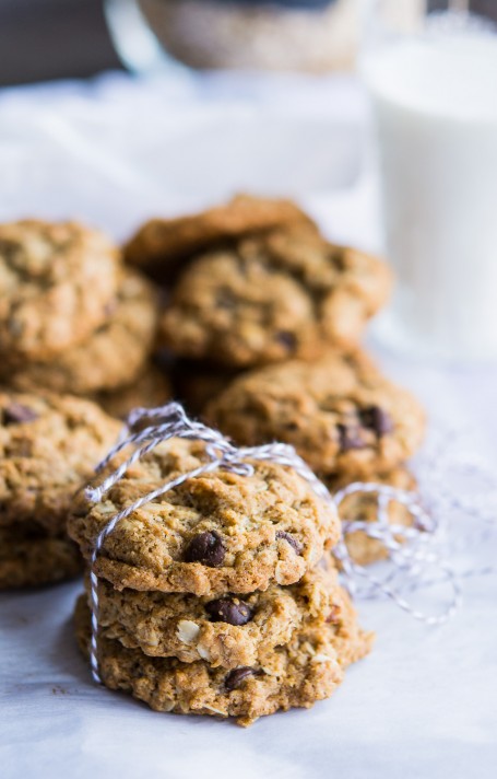 Oatmeal and Milled Flaxseed Chocolate Chip Cookies - Strawberries For ...